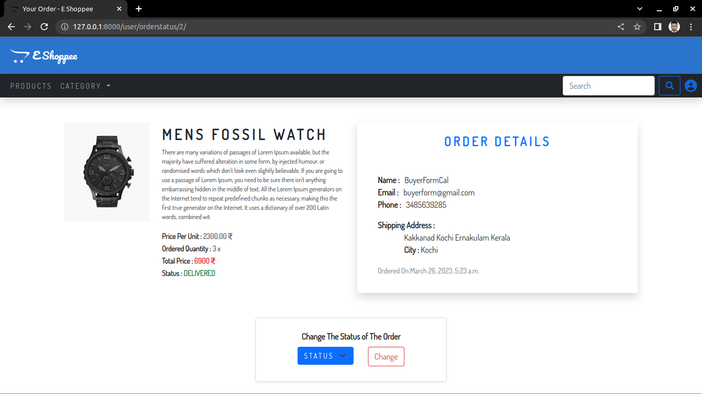 GitHub - MidlajN/E-Shoppe: An Ecommerce Application with Python Django Framework