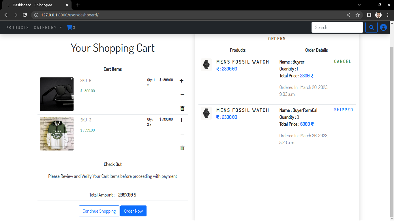 GitHub - MidlajN/E-Shoppe: An Ecommerce Application with Python Django ...