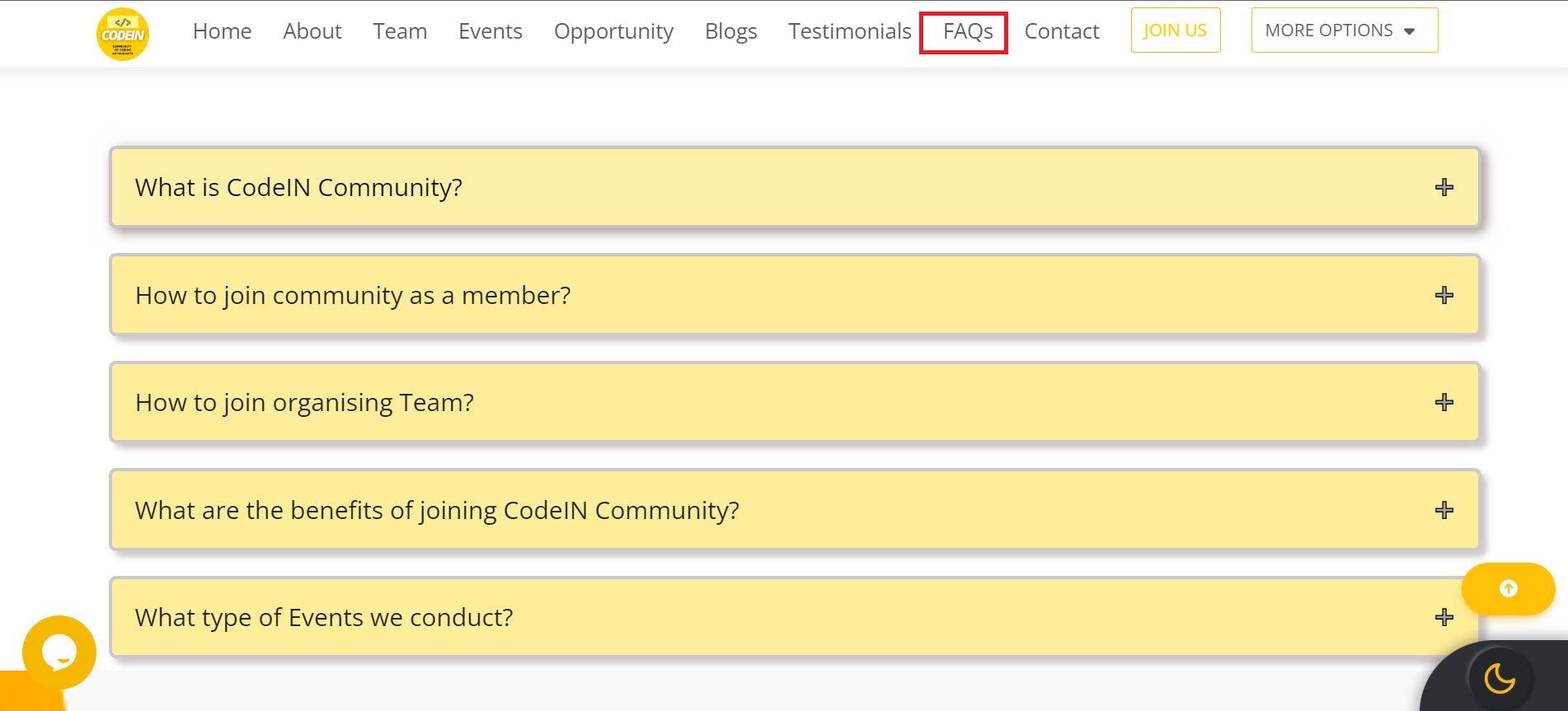 FAQ and Contact Links still NOT changes to Yellow when active ! · Issue #594 · SauravMukherjee44 ...
