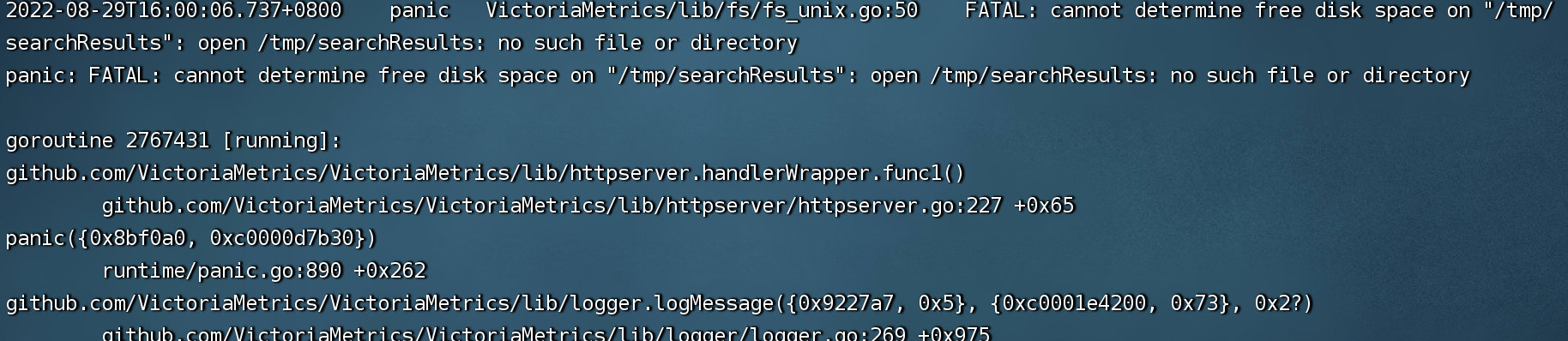 vmselect need to set the tmpDirPath · Issue #3037 · VictoriaMetrics/VictoriaMetrics · GitHub