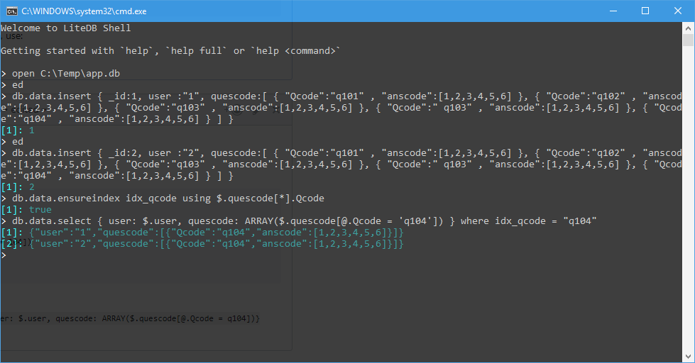 How to query and return specific embedded documents? · Issue #850 · litedb-org/LiteDB · GitHub