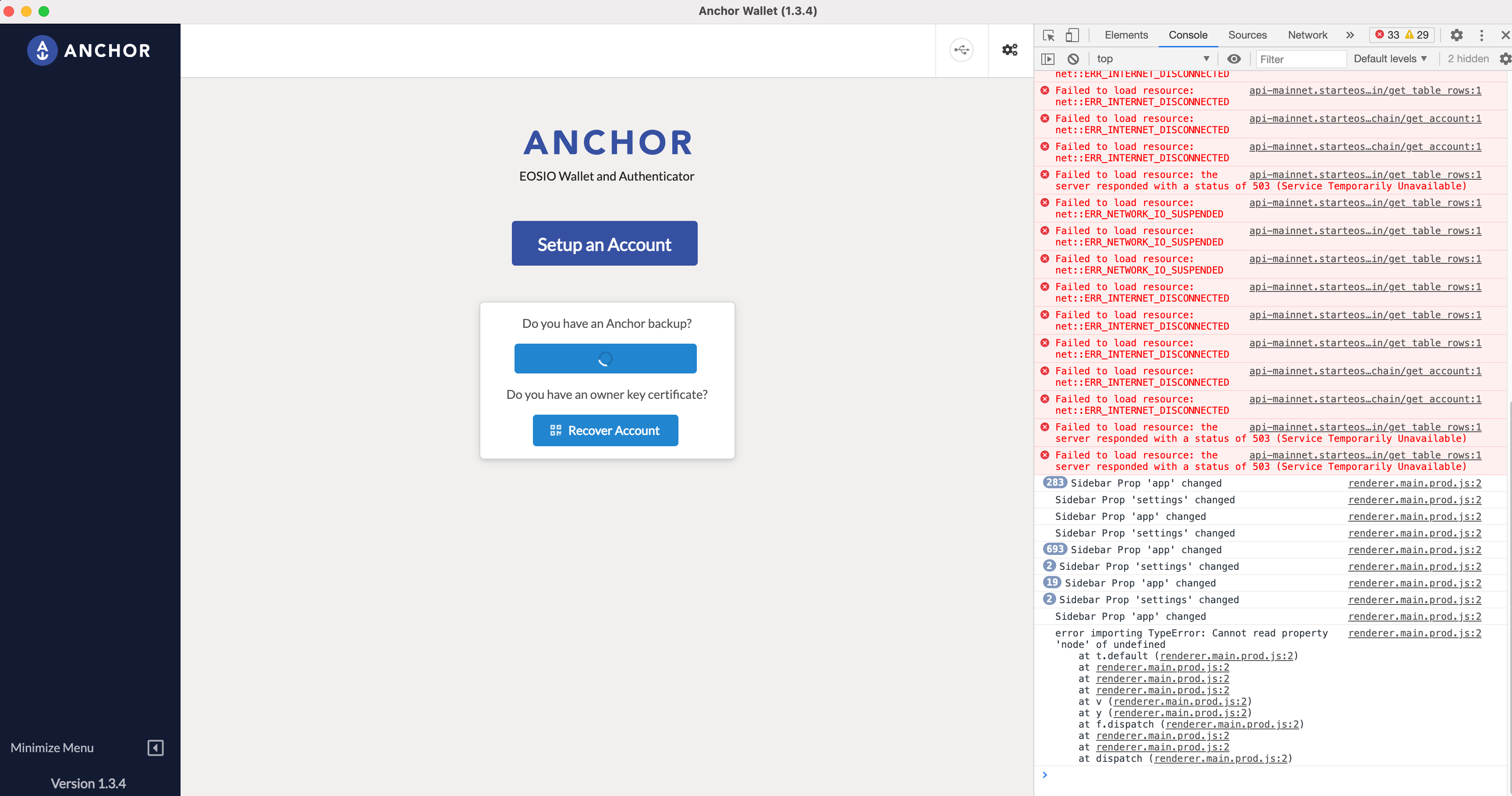 Bug in backup recovery process · Issue #1269 · greymass/anchor · GitHub