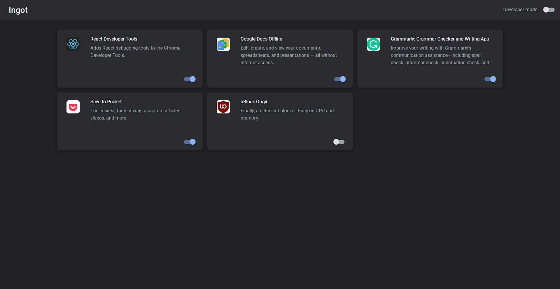 GitHub - joeykane/ingot