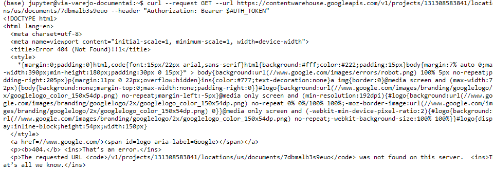 [DocAI-Warehouse] Can't get documents via REST API · Issue #169 · GoogleCloudPlatform/document ...