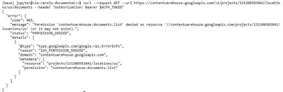 [DocAI-Warehouse] Can't get documents via REST API · Issue #169 · GoogleCloudPlatform/document ...