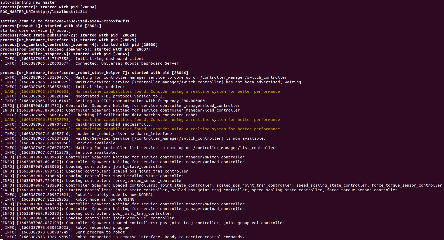 UR5e won't move with published topic "/joint_group_vel_controller/command" · Issue #571 ...