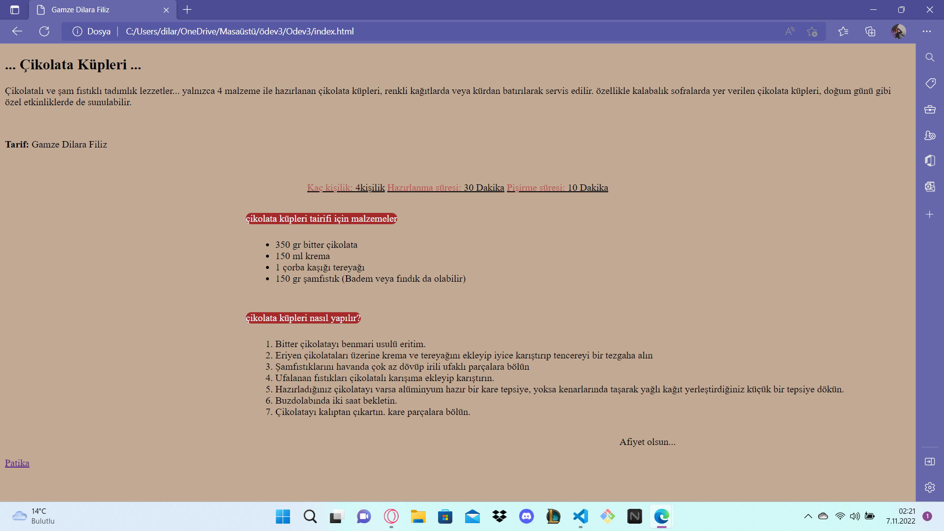 GitHub - Gdilara/Odev3: patikadev Front-End ödev3