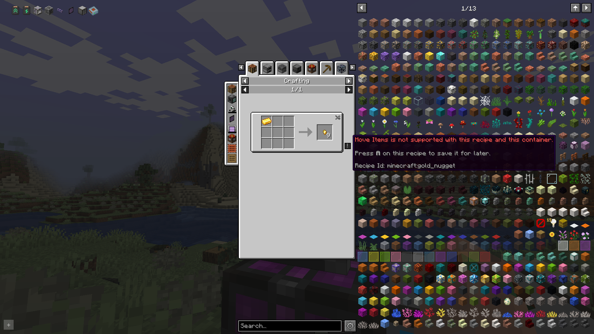 [Bug] REI recipes dont work with AE2 Crafting Terminal. · Issue #16 · shedaniel ...