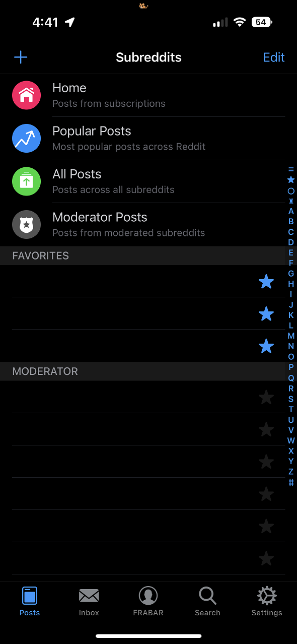 'Posts' tab no longer returns you to Subreddits main page · Issue #1816 · christianselig/apollo ...
