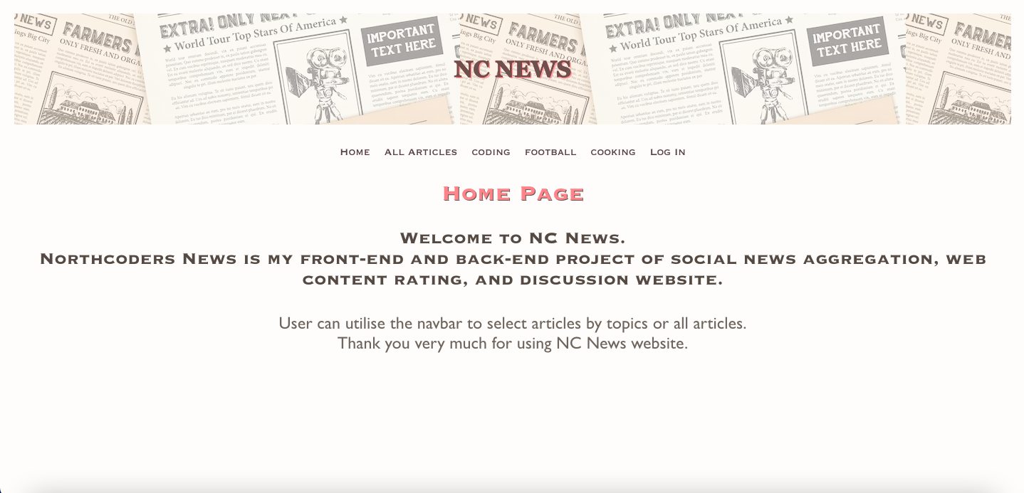 GitHub - manheicatherine/frontend-nc-news: NC News - continued back-end project by using React ...