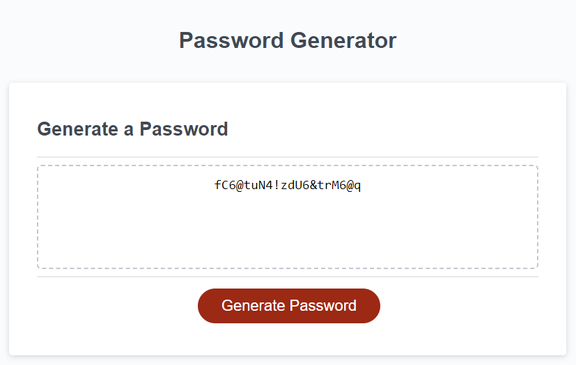 GitHub - PRamsey02/Password-Generator: A random password generator. When user presses the ...