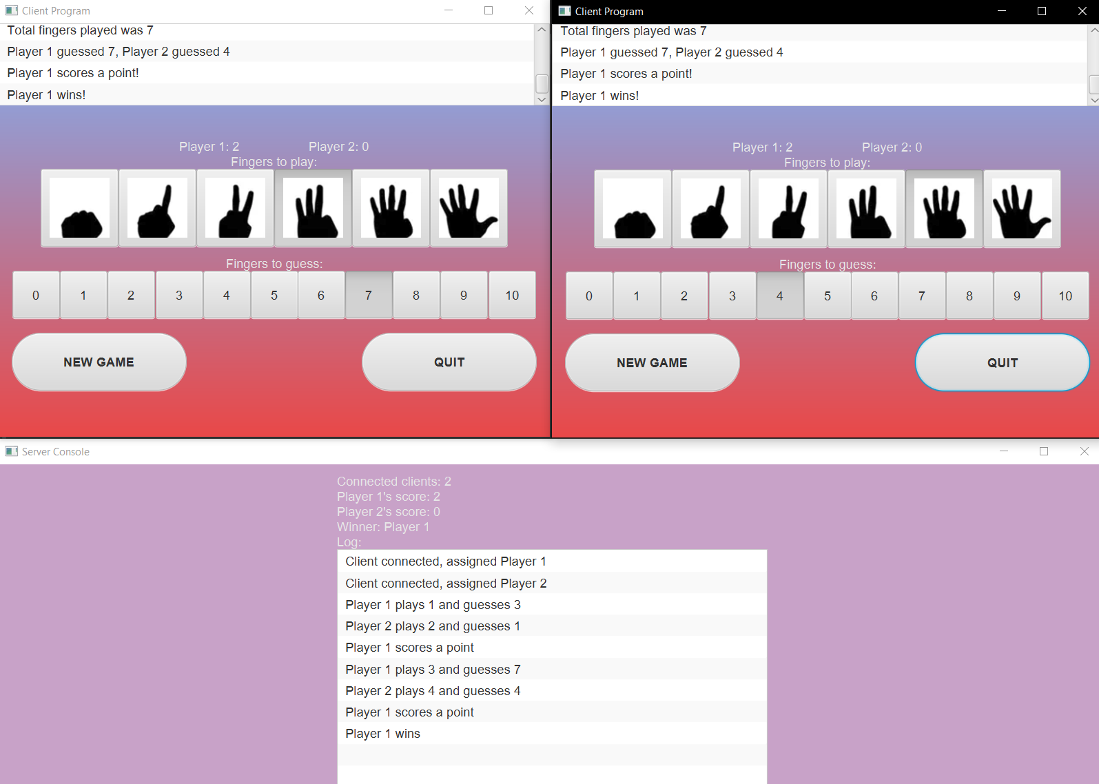GitHub - julianmackenzie/MorraGame: A digital hand game demonstrating basic threading and TCP ...