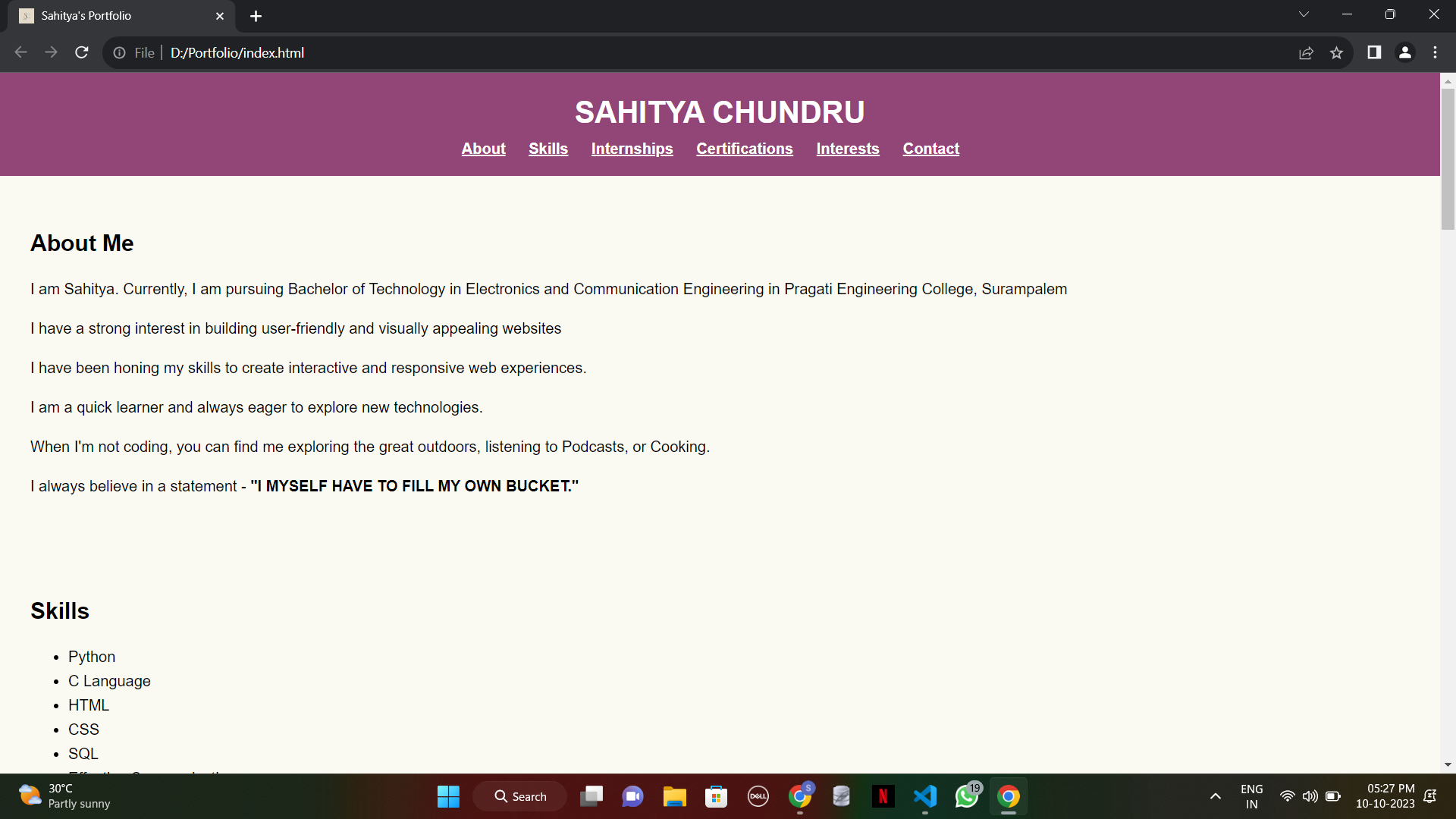 GitHub - SahityaCh/Bharat-Intern