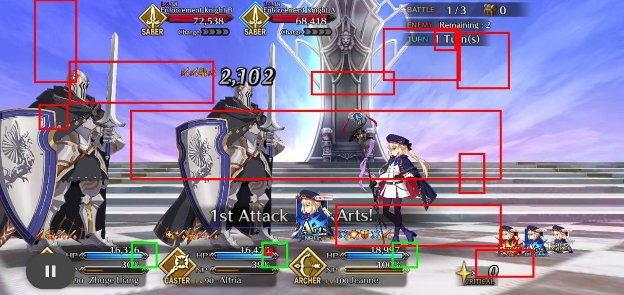 I have a problem with FGA, it doesn't let me use the np, only the ...