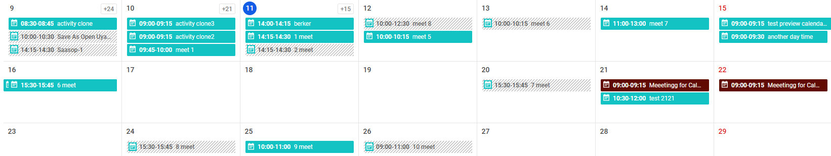 Overlapping similar records · Issue #1424 · nhn/tui.calendar · GitHub