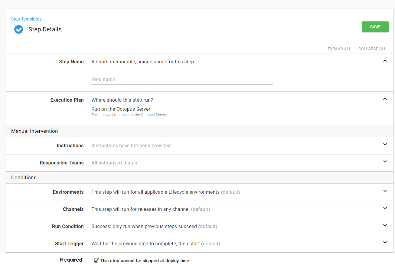 Allow steps to be marked as required (non-skippable) · Issue #4365 · OctopusDeploy/Issues · GitHub
