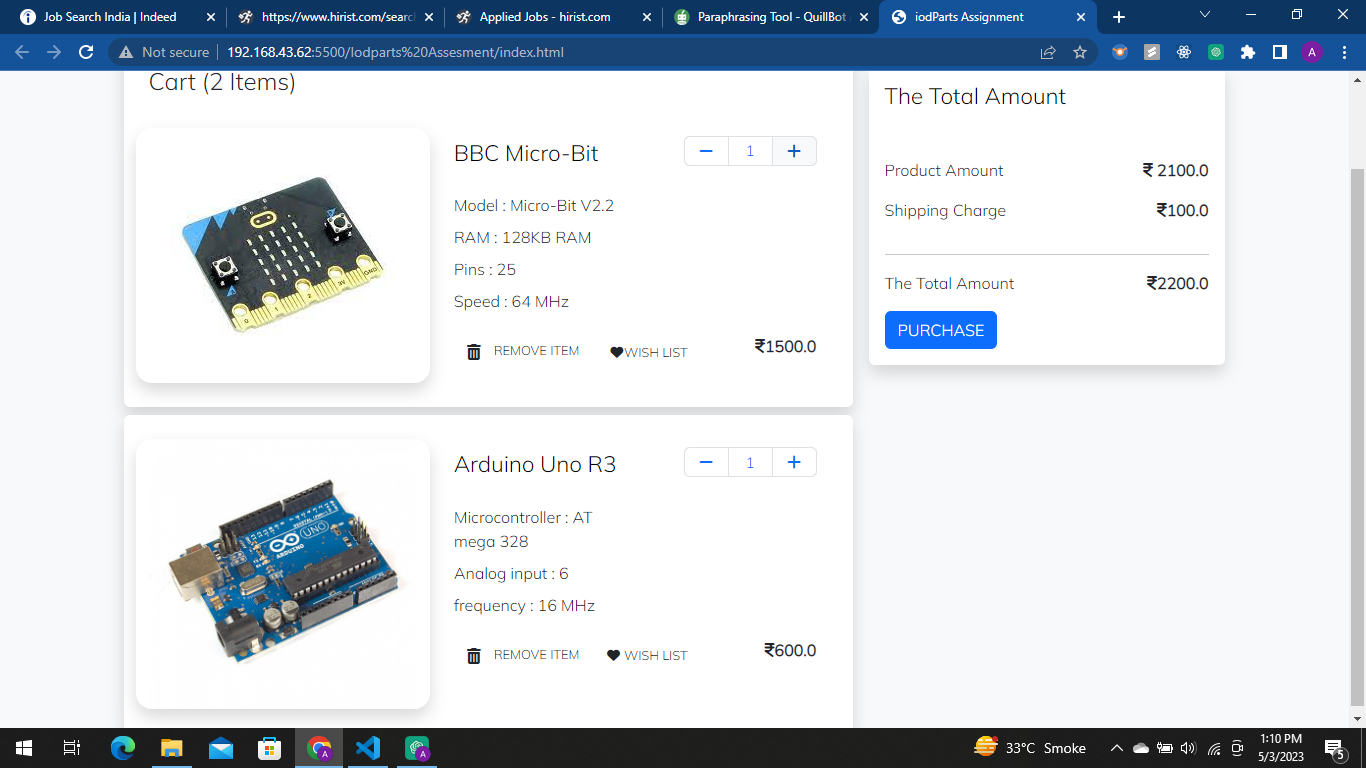 GitHub - Novashh/Iodparts-Assessment: Two more products have been added ...