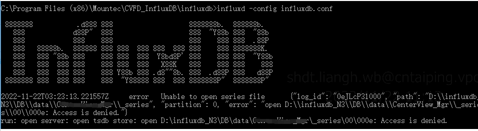 Unable to open series file · Issue #23938 · influxdata/influxdb · GitHub