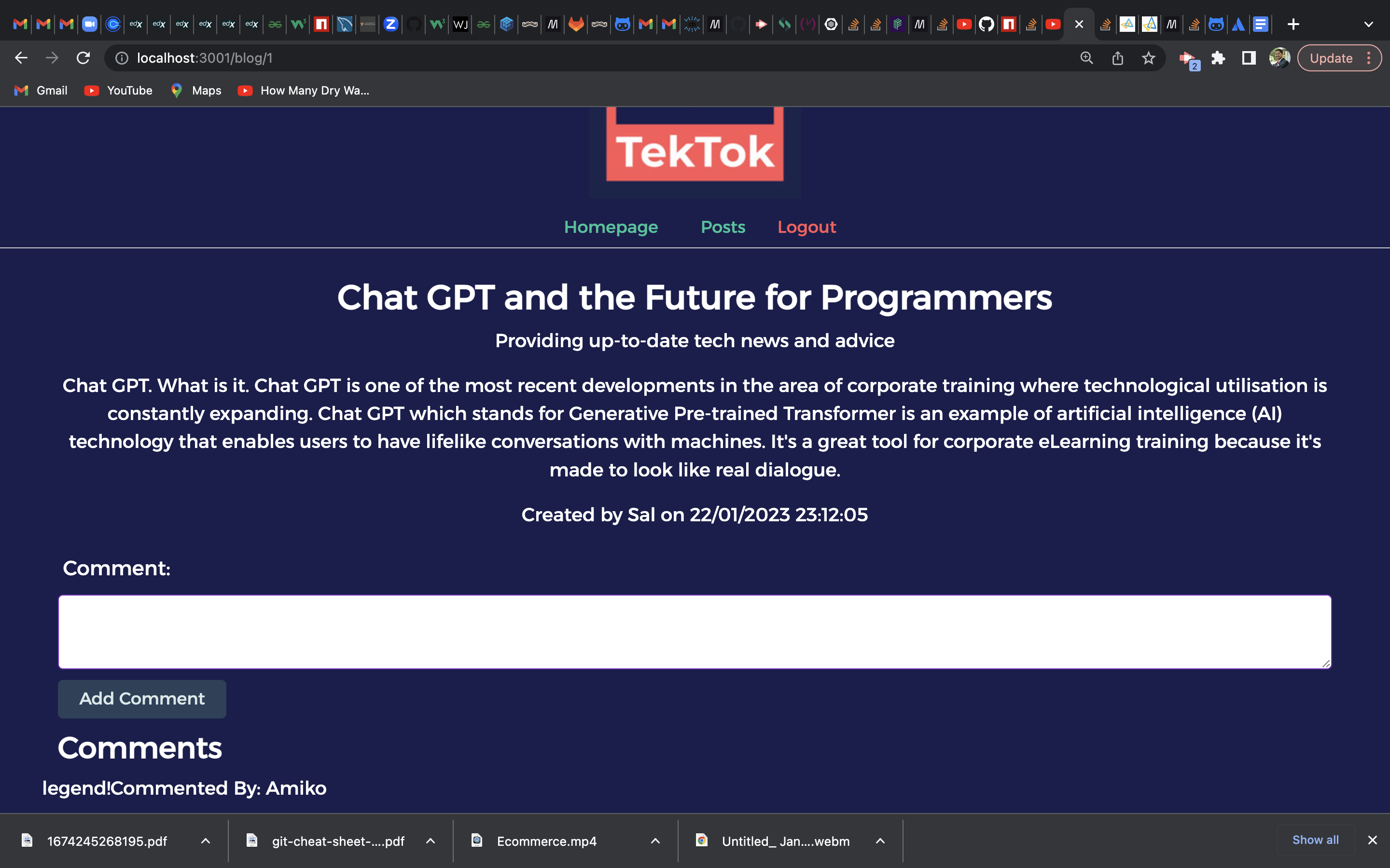 GitHub - Seemabibi/TecTok: Tech Blog
