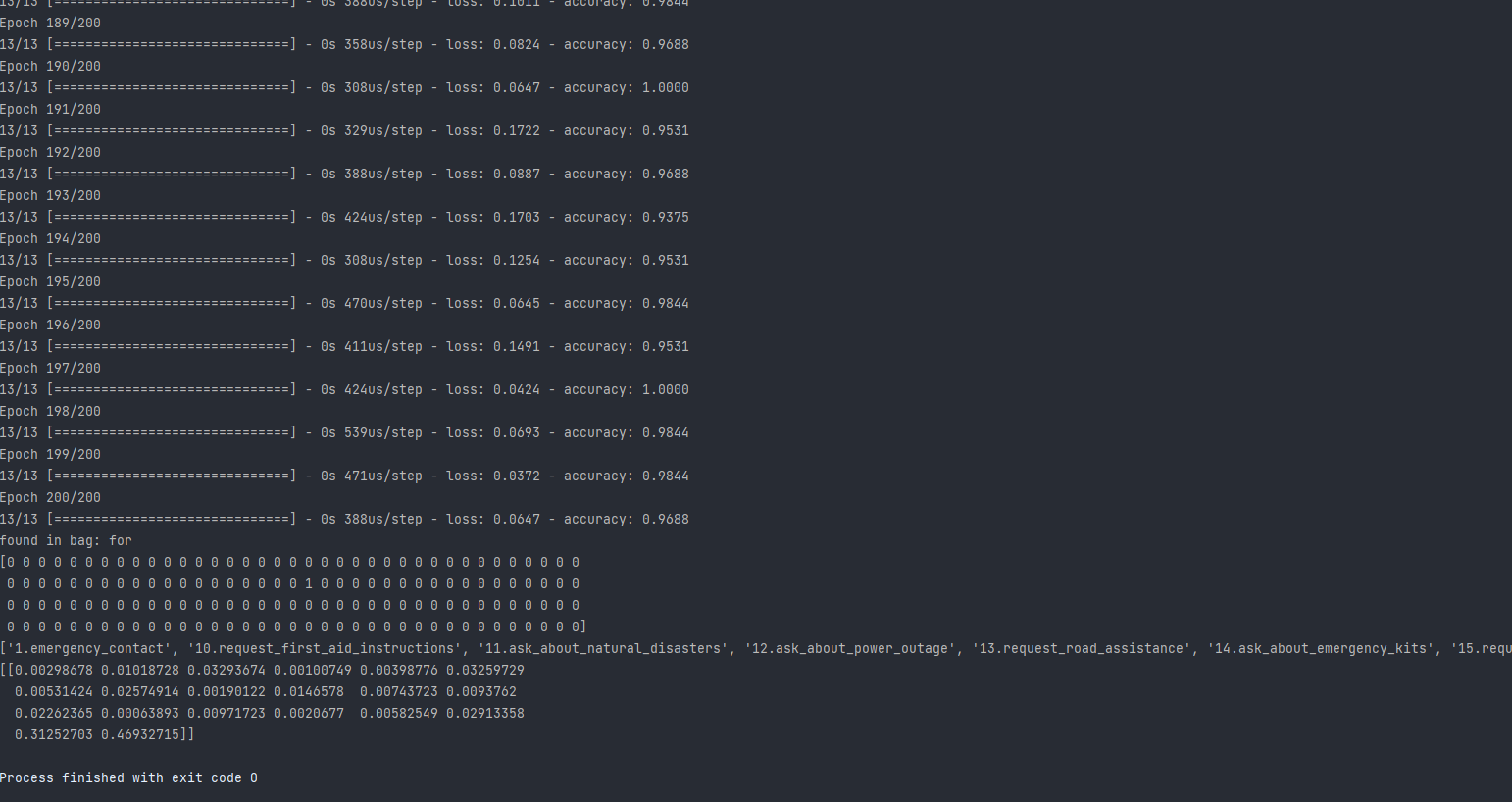 GitHub - raysumay02/Emergency-ChatBot: A crude implementation of a chat-bot using ML; responds ...