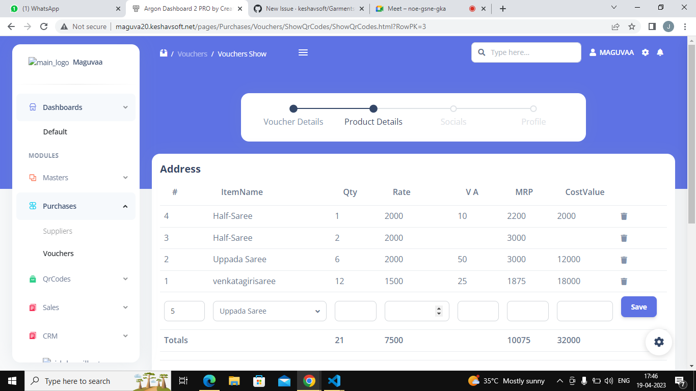 Garments Modifications · Issue #88 · keshavsoft/GarmentsCloud · GitHub