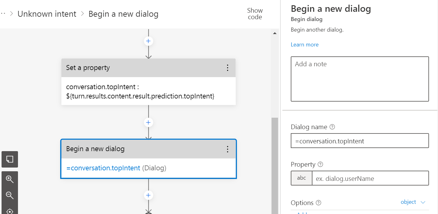 Dialog name in begin a new dialog not working with write an expression option · Issue #9409 ...