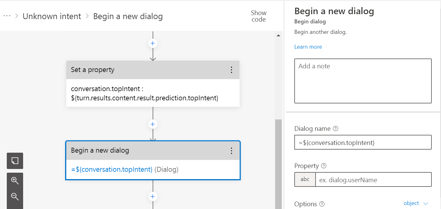 Dialog name in begin a new dialog not working with write an expression option · Issue #9409 ...