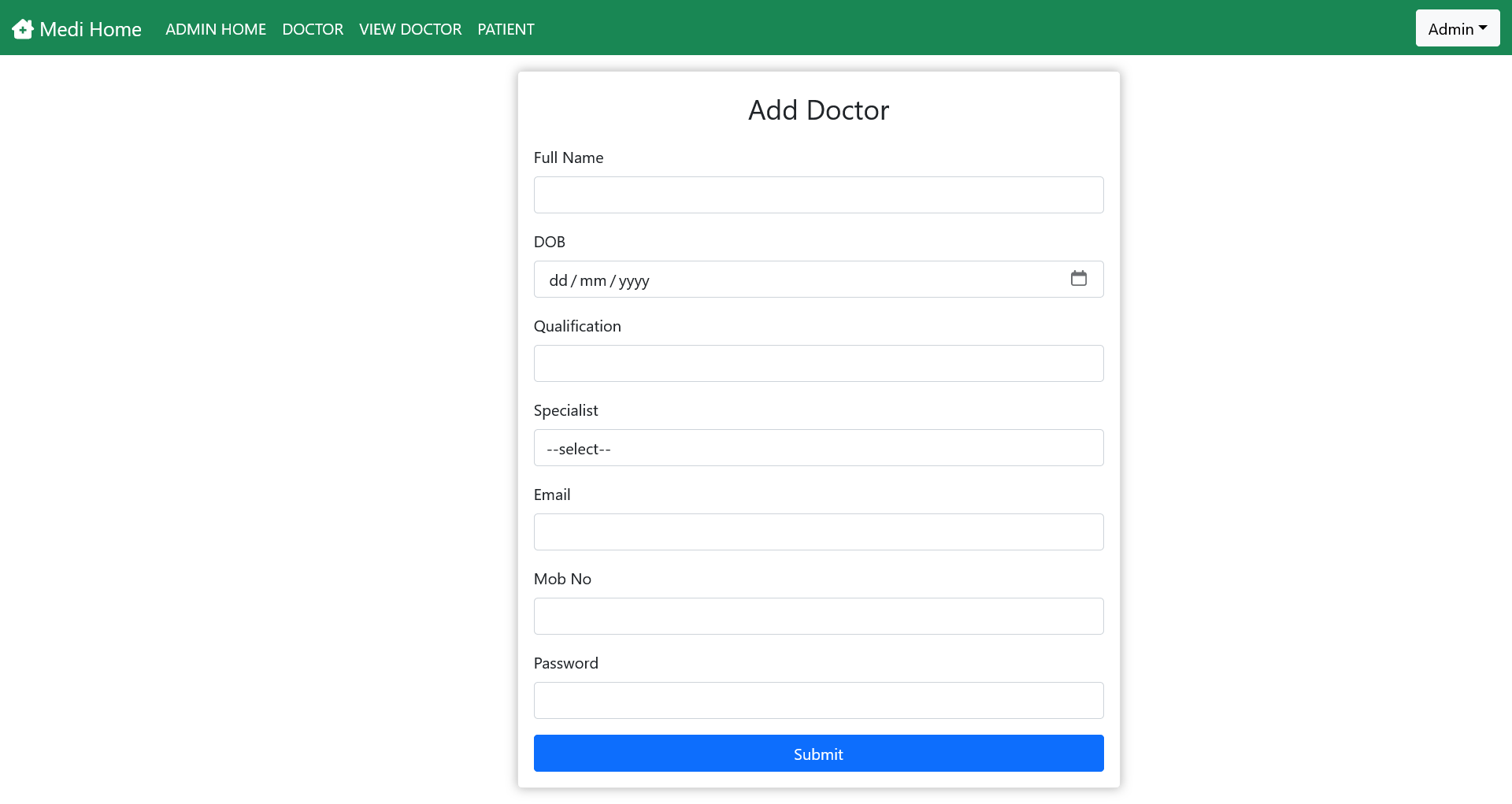 GitHub - AnchalSharma20/Hospital-Management-System