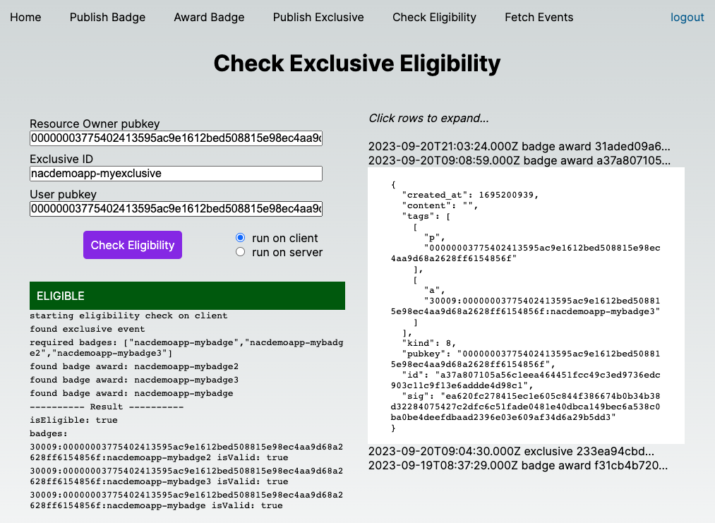 GitHub - neilck/nac-demo-app: The demo application shows how to integrate nostr-access-control ...