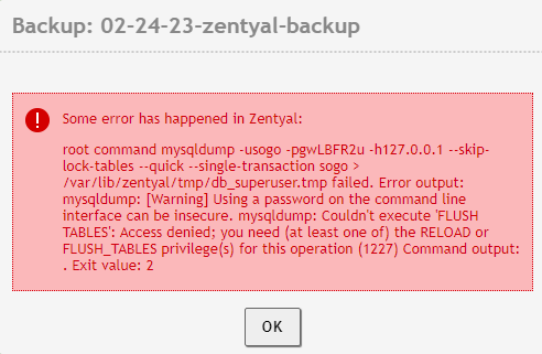 Backup Configuration Fails · Issue #2119 · zentyal/zentyal · GitHub