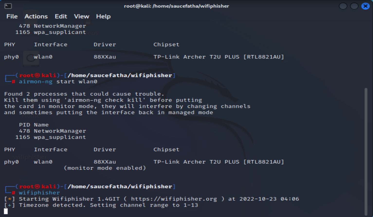 Wifiphisher Won't Start · Issue #1554 · wifiphisher/wifiphisher · GitHub