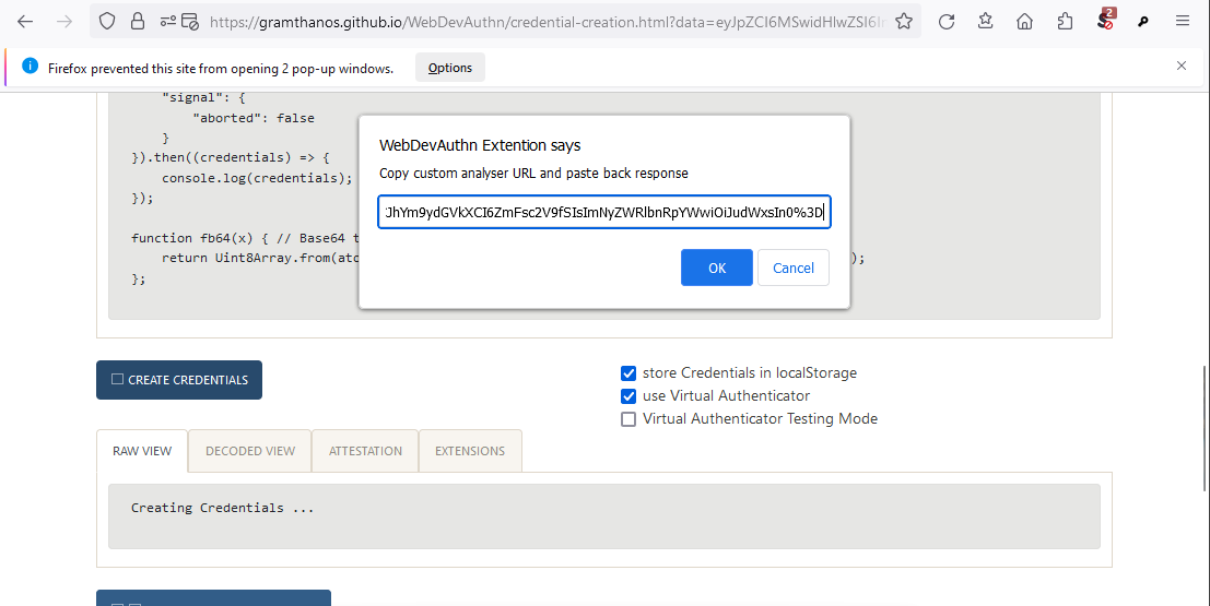 Firefox: Credential creation and get operations may succeed only after multiple attempts · Issue ...