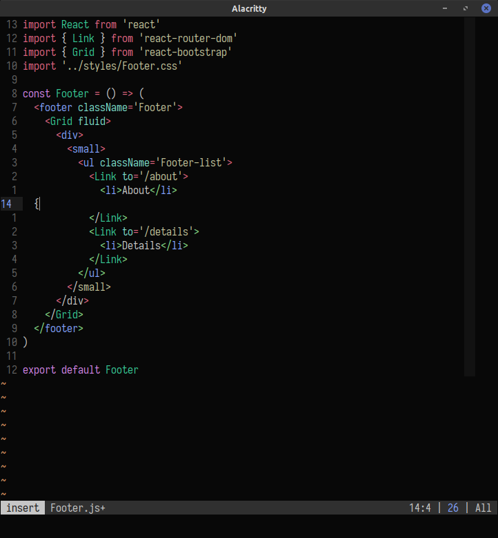 wrong indentation with jsx · Issue #1019 · nvim-treesitter/nvim-treesitter · GitHub