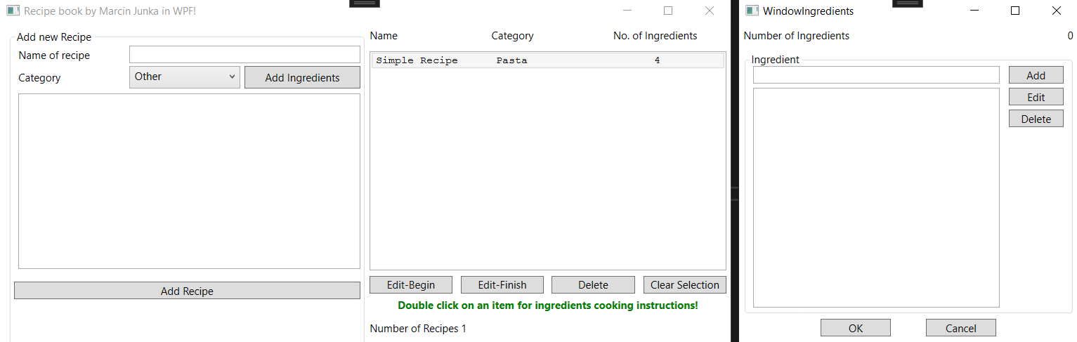 Github Gitmalmoerassignment4 Recipe List In Wpf 0288