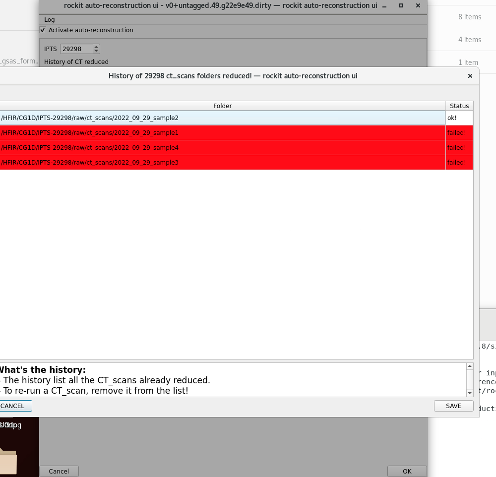 history show that the reduction failed when in fact, they are in progress ! · Issue #20 ...