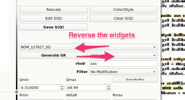 Calculate G(r) - Reverse widgets for the Generate G(r) · Issue #207 · neutrons/addie · GitHub