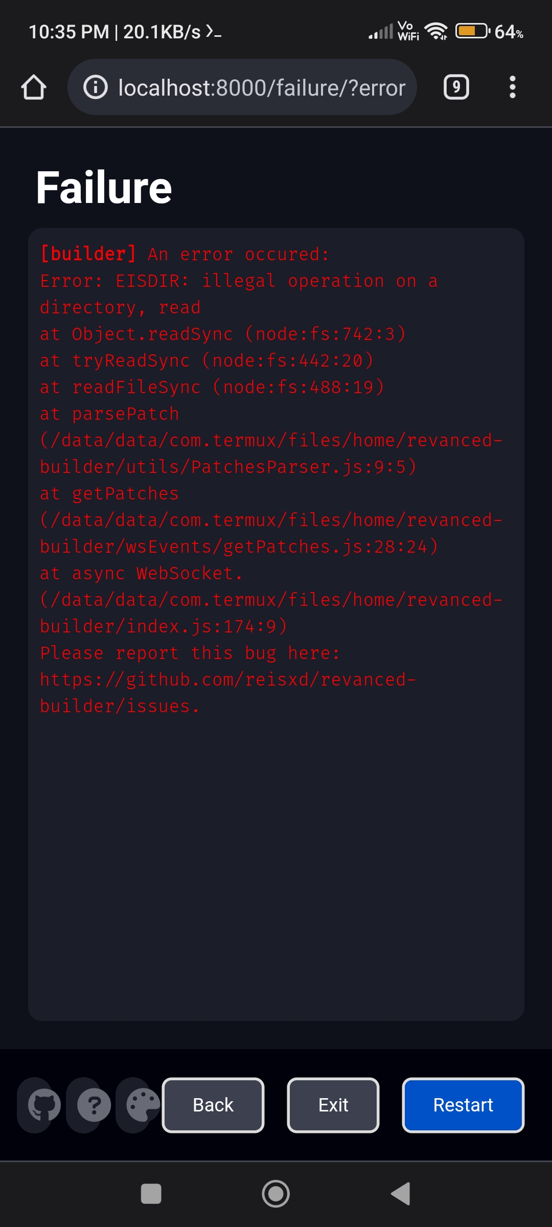 Builder not working · Issue #521 · reisxd/revanced-builder · GitHub