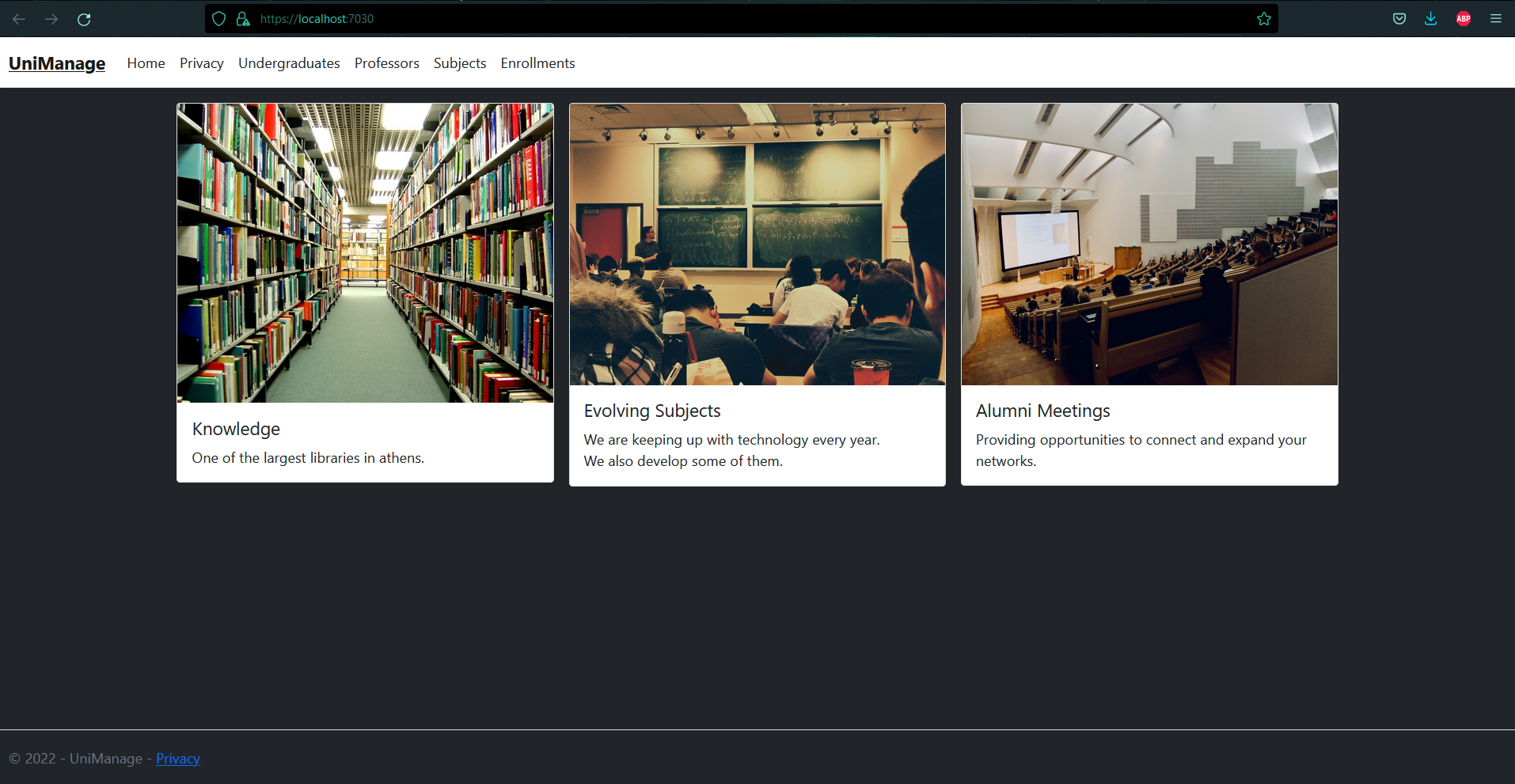 GitHub - Benchafsi/UniManage: OPA University Database Management Application