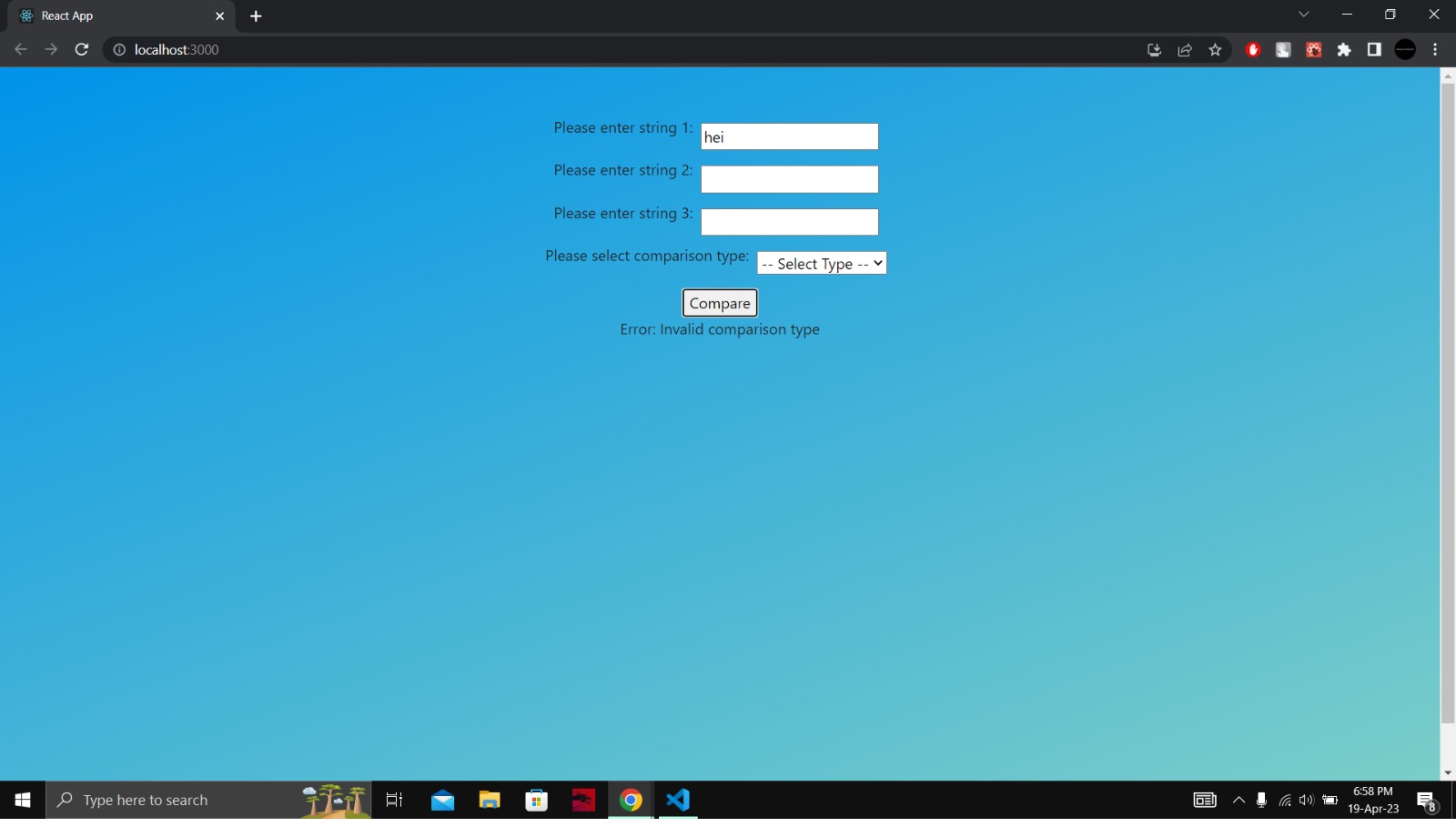 GitHub - bhuvipr128/string-comparing-app-react