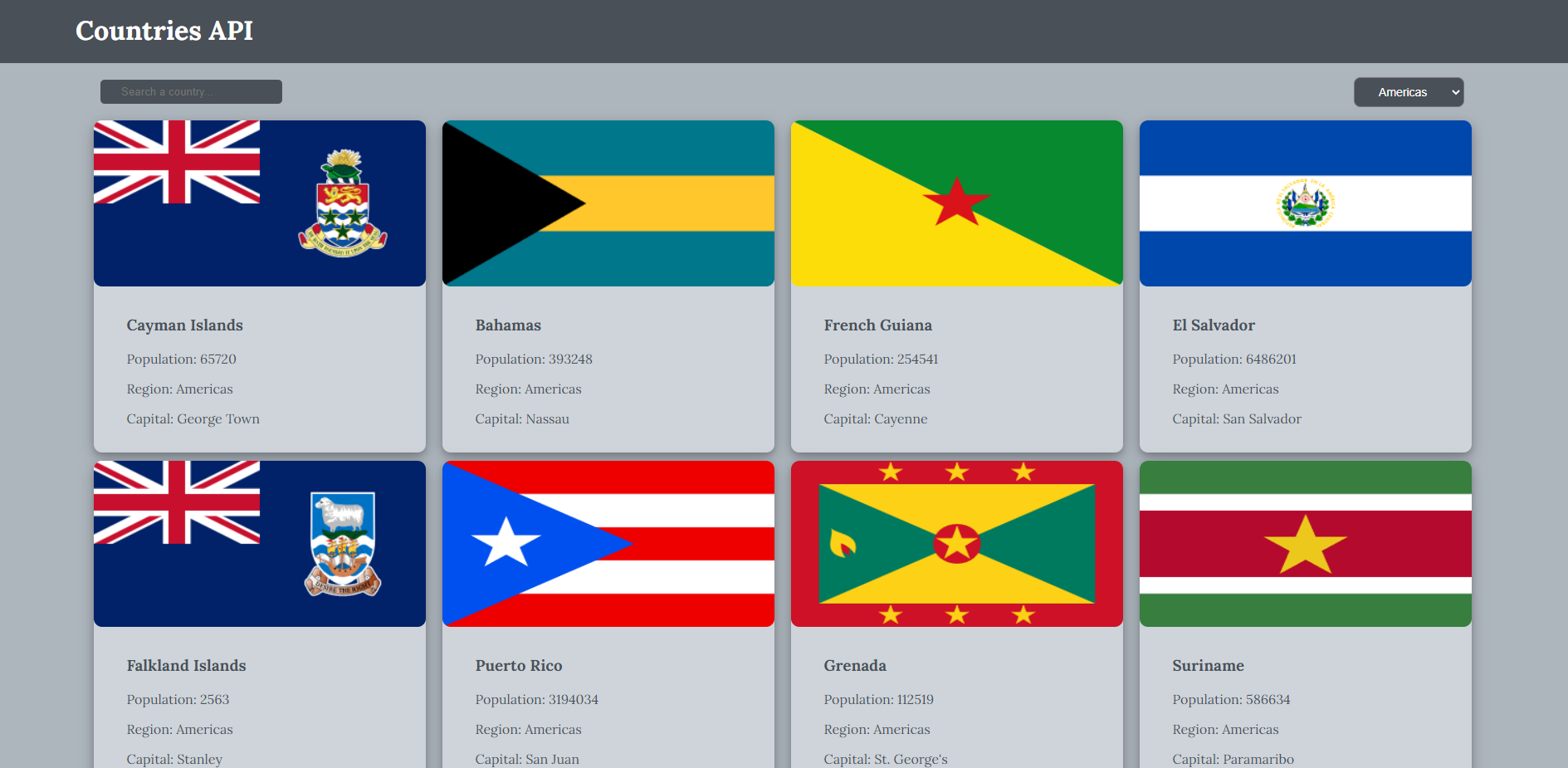 GitHub - MBeklevic/countries-app