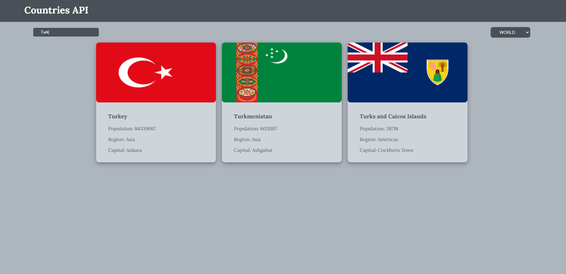 GitHub - MBeklevic/countries-app