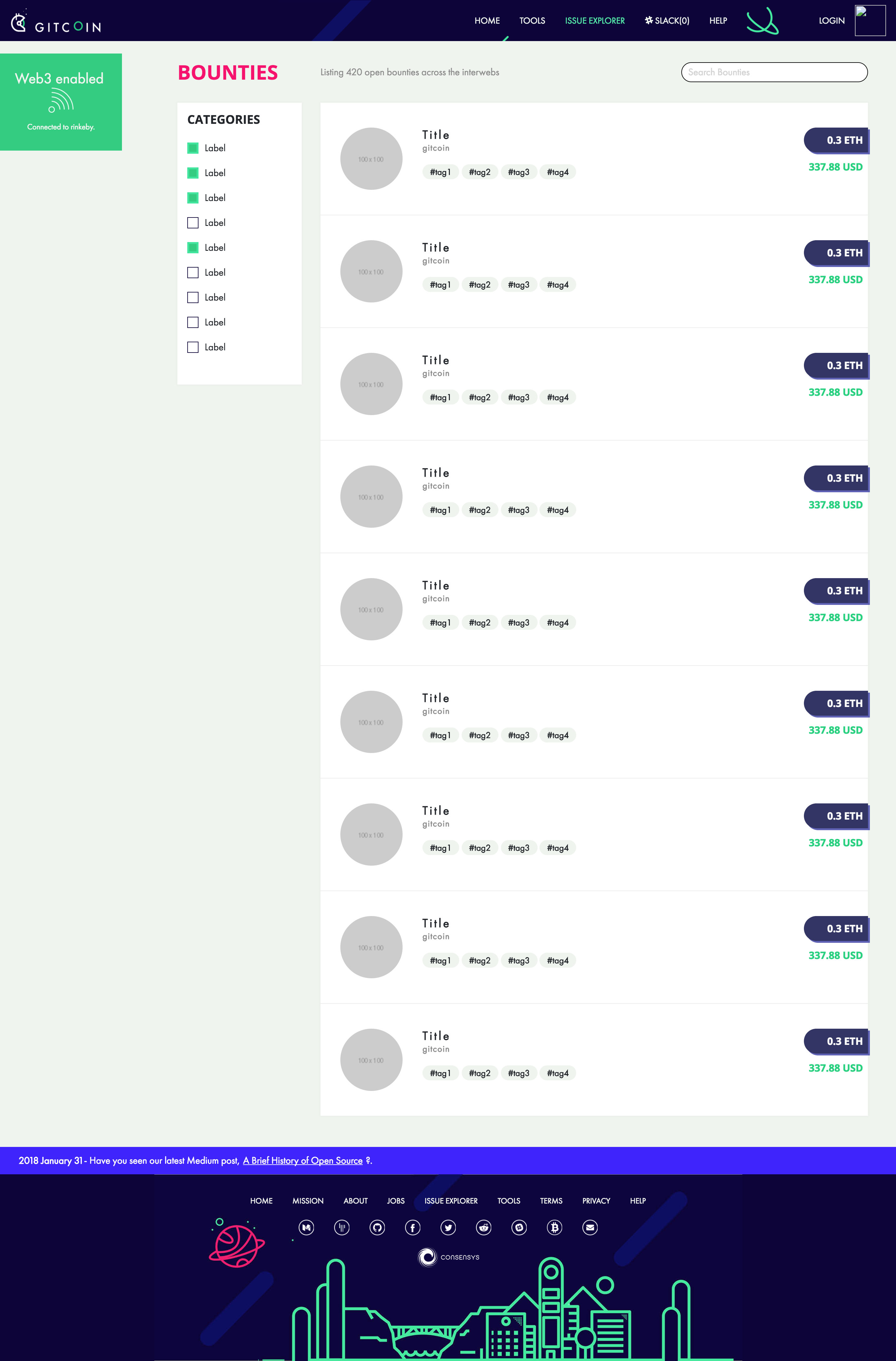 design: index of bounties from other bounty projects · Issue #221 ...