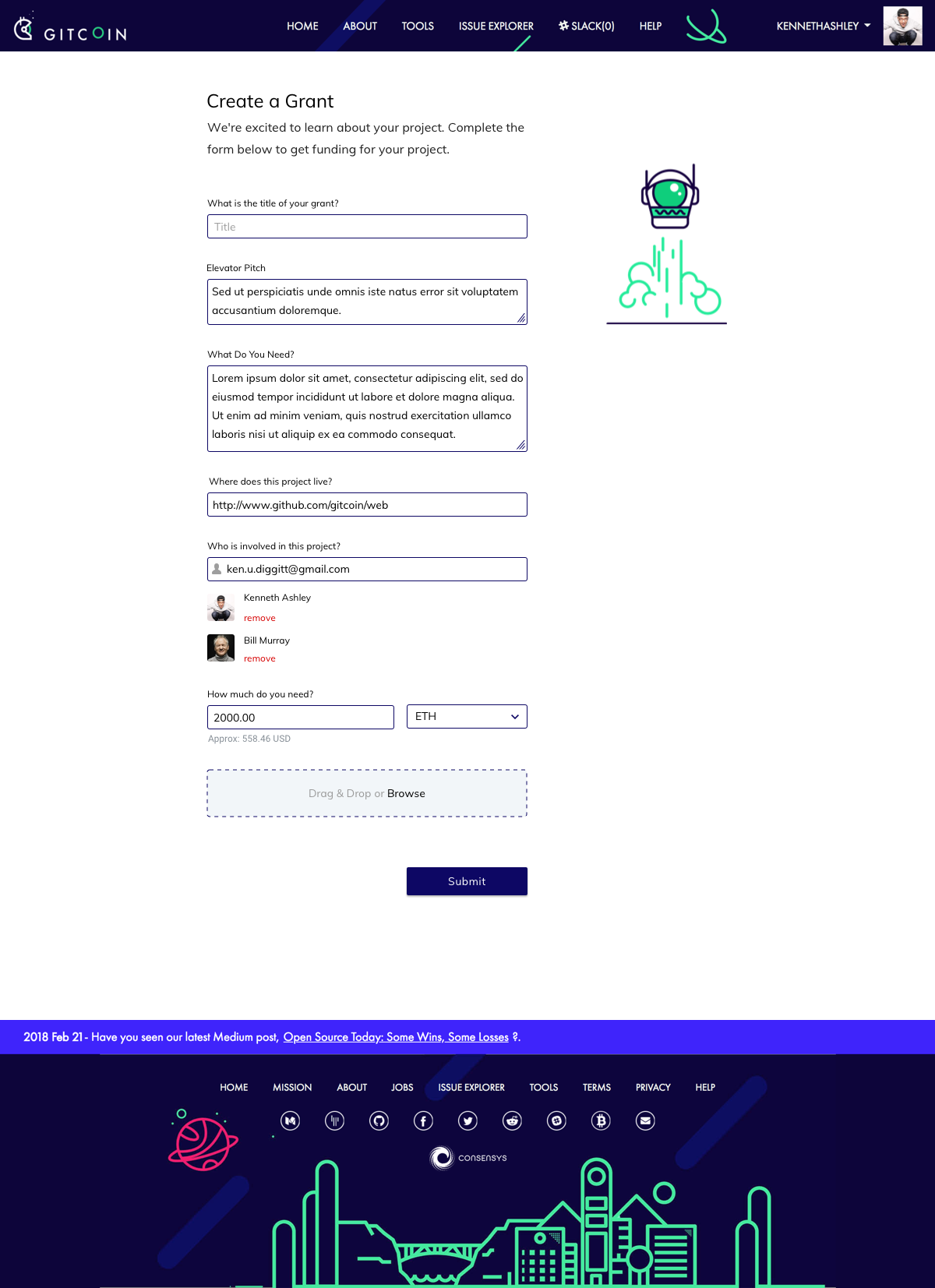 As a developer, I want grants available to sponsor my ongoing work in open source. · Issue #380 ...