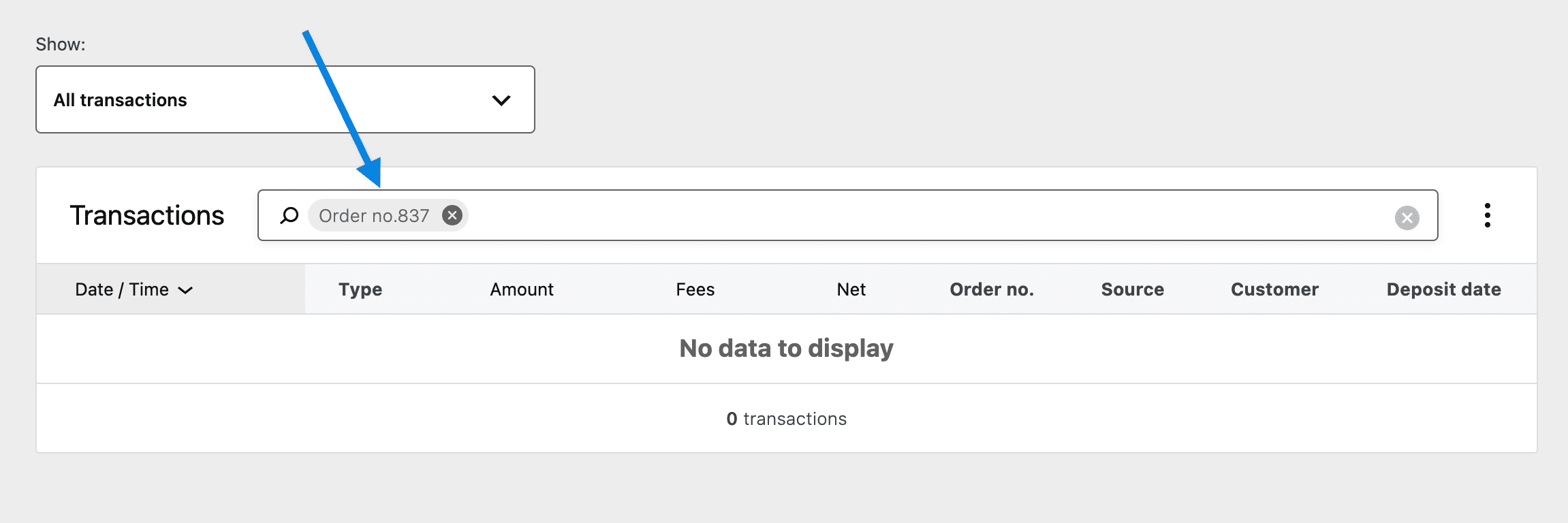 Translation of Order # to Order no. breaks transaction search for order numbers · Issue #2903 ...