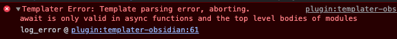 Parsing Error Await Only Valid In Async Function With All User Js