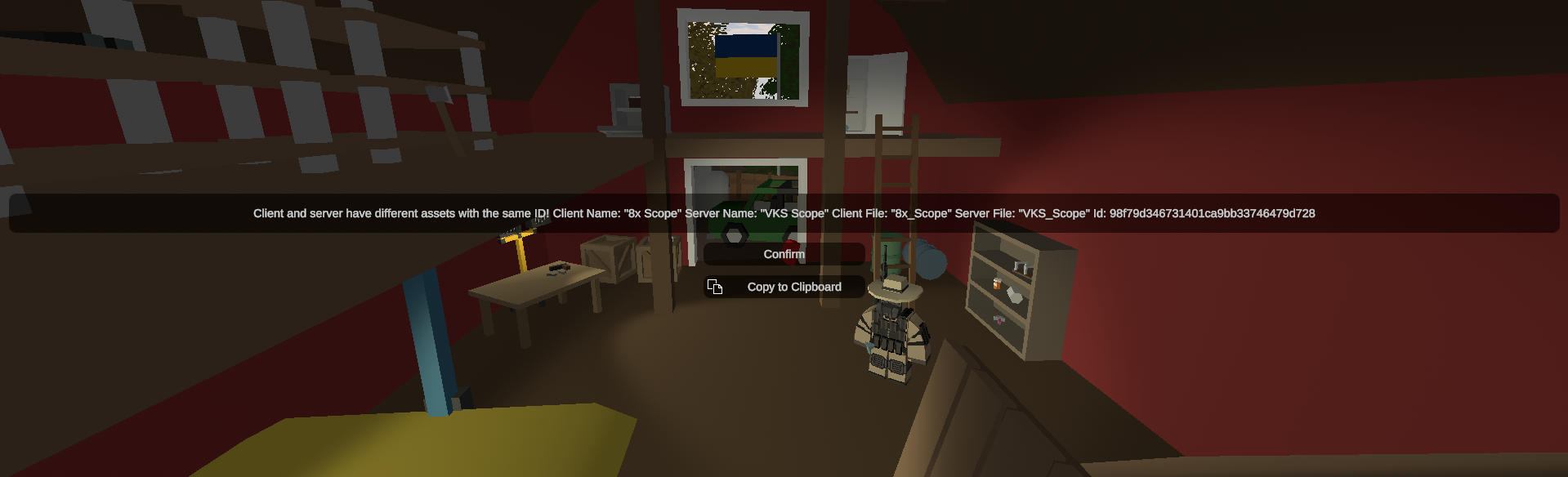 Client and server have different assets with the same ID · Issue #3428 · SmartlyDressedGames ...
