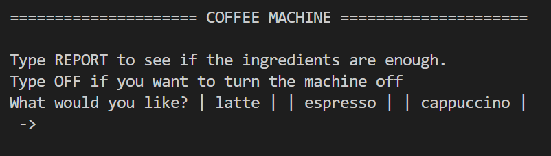 GitHub - KingDavid-06/Simple-Coffee-Machine: This is for the Academic Purposes Only