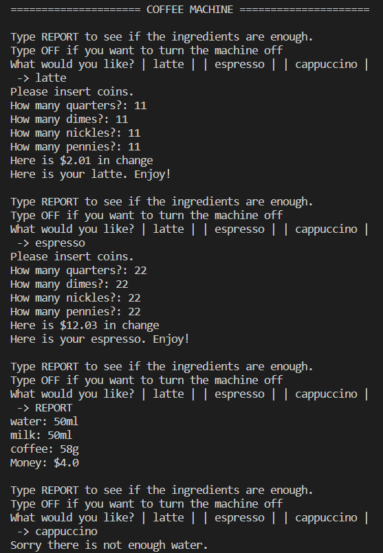 GitHub - KingDavid-06/Simple-Coffee-Machine: This is for the Academic Purposes Only