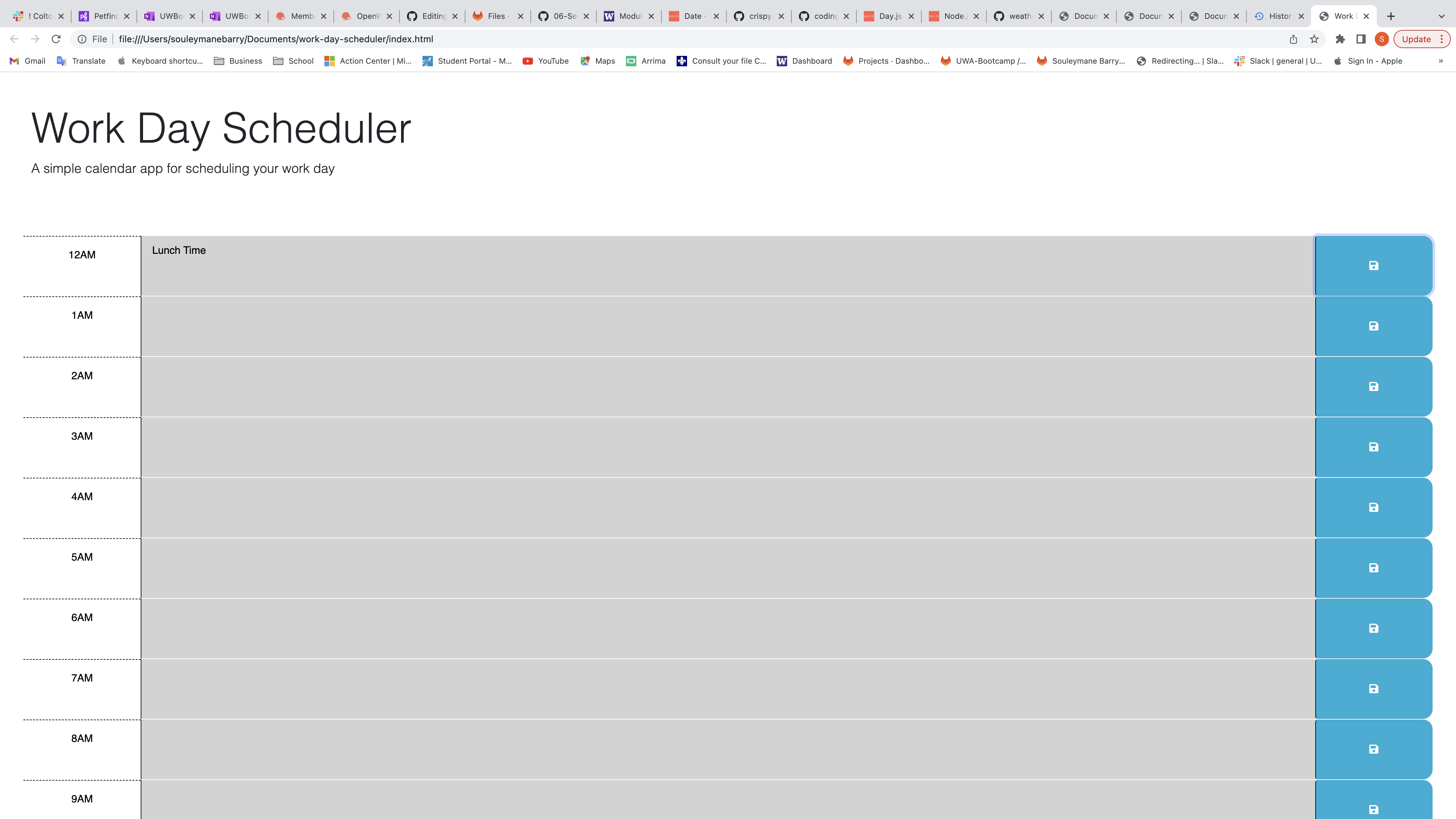 GitHub - Sbarry0108/work-day-scheduler: 05 Third-Party APIs Challenge ...